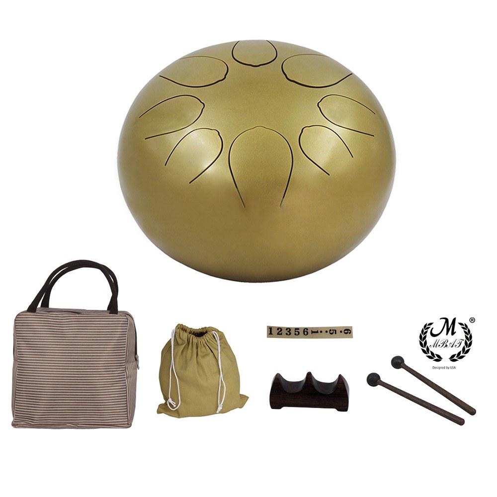 Cumpără 10 inch limba de oțel percuție Tobe Handpan Instrument cu Drum ...