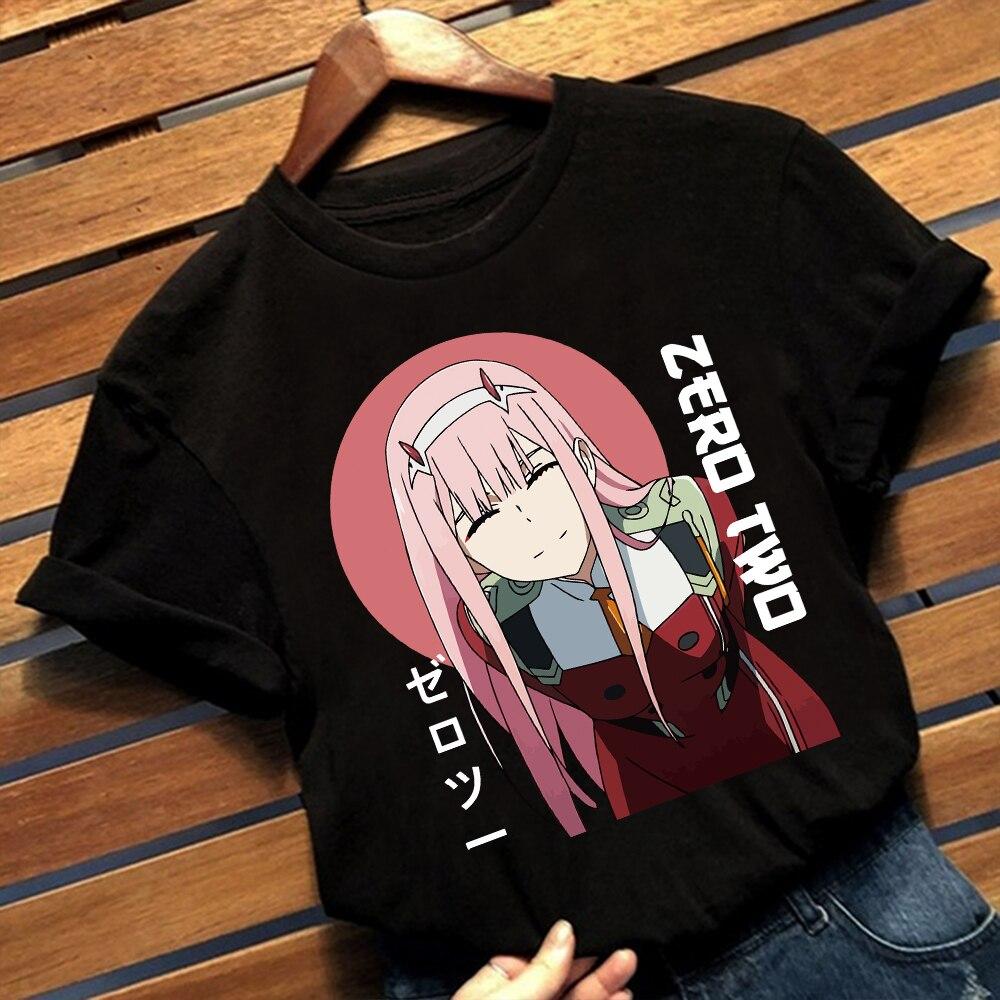 Darling In The Franxx Anime Harajuku Zero Two Men Women Summer Short ...