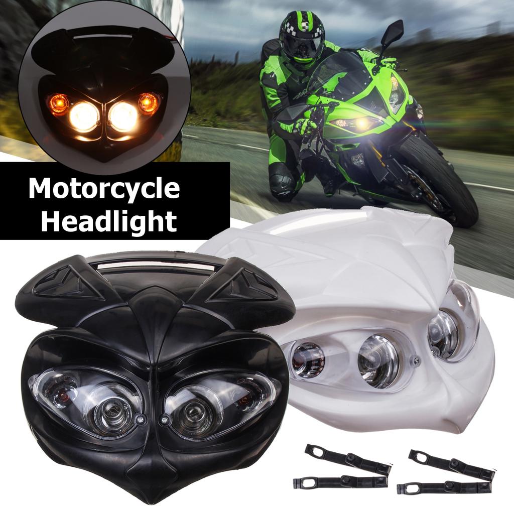 Buy Motorcycle Front Headlight Headlamp Driving Lights Assembly Light ...