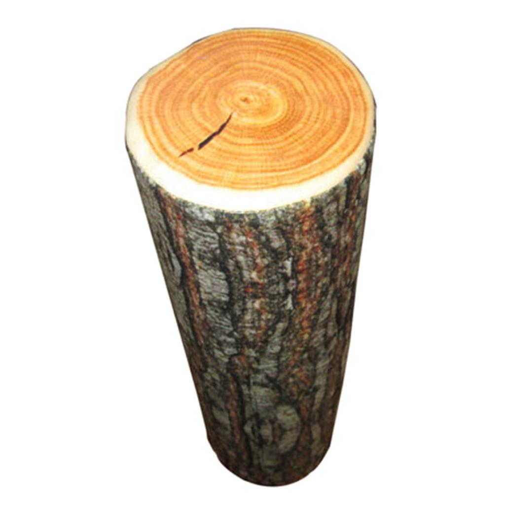 Buy 3D Digital Print Kids Funny Cute Wood Log Pillow Cylinder Throw ...
