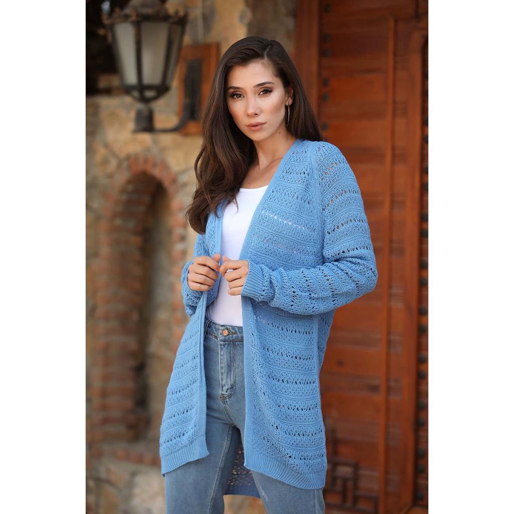 Buy Blue Patterned Women's Cardigan at affordable prices — free ...
