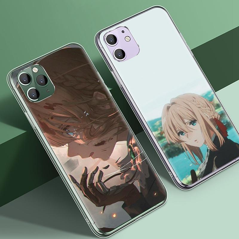 Buy For iPhone 12 12 Mini 11 11 Pro XR XS Anime Violet Evergarden Phone ...