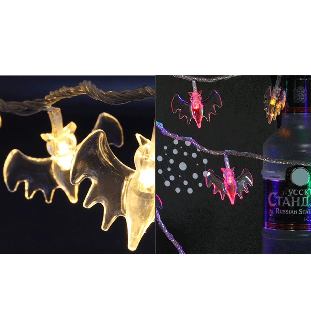 Satın alın 1.2M 10 LED Bat Shape Light Fairy String Lights Halloween ...