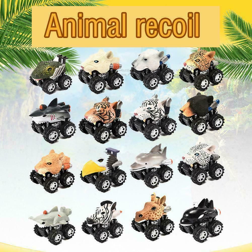 1 x Pull Back Animal Vehicle Set Mini Animal Car Toy Para Niños ...