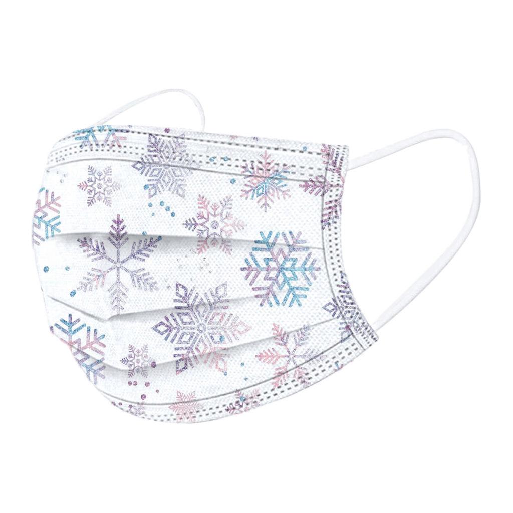 Buy [OD] 50PC Adult Plaid Snow Printed Three-Layer Dust-Proof ...