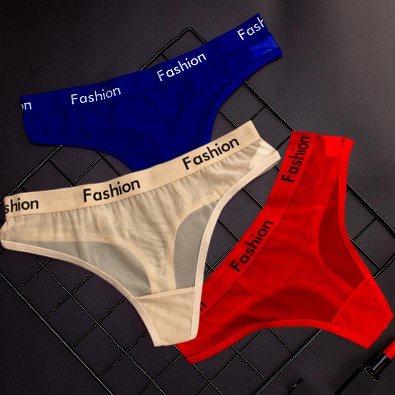 Kaufe 3 Stück/Packung! Transparente G-String-Slips mit niedriger Taille ...