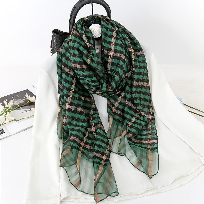 Spring and Autumn Thin Scarf Women's Fashion Striped Comfortable Casual ...
