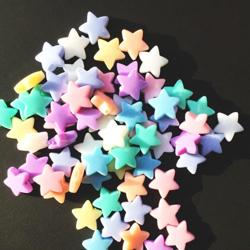 Buy 100PCS Beading Mixed Accessories Jewelry DIY Random Beads Star ...