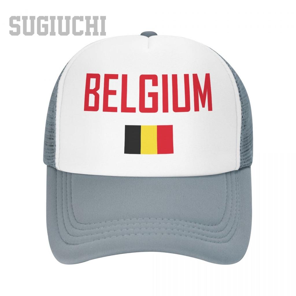 Buy Unisex Mesh Cap Hat Belgium Flag And Font Trucker for Unisex Women ...