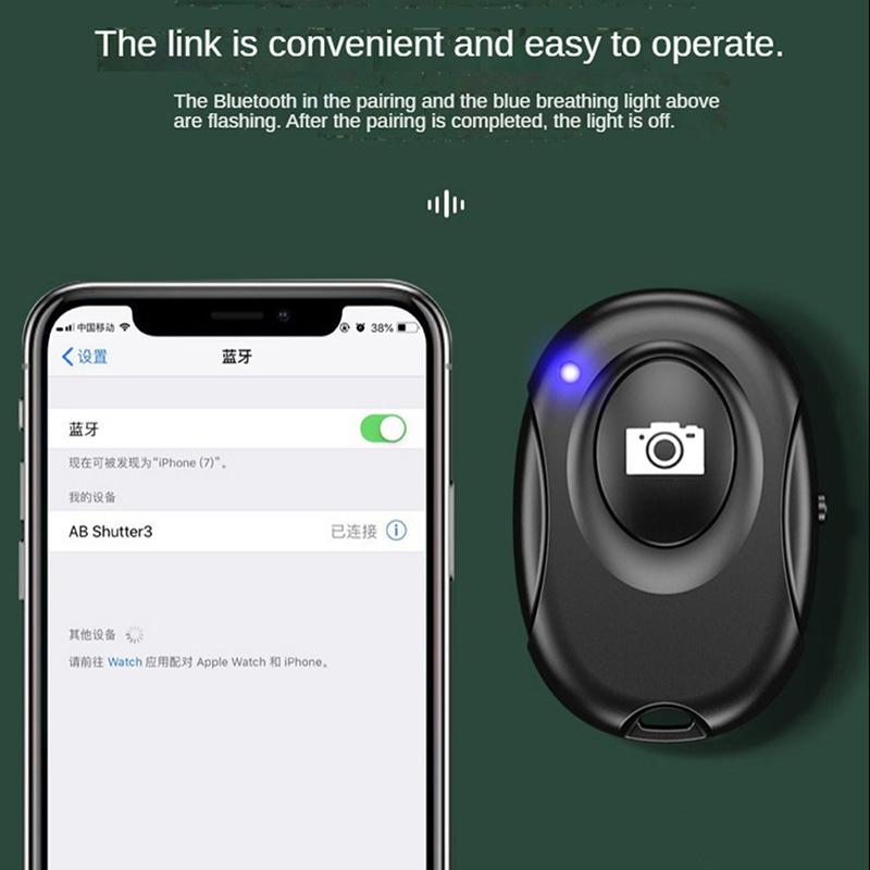 Mini Portable Bluetooth Remote Control Camera Wireless Selfie Shutter ...