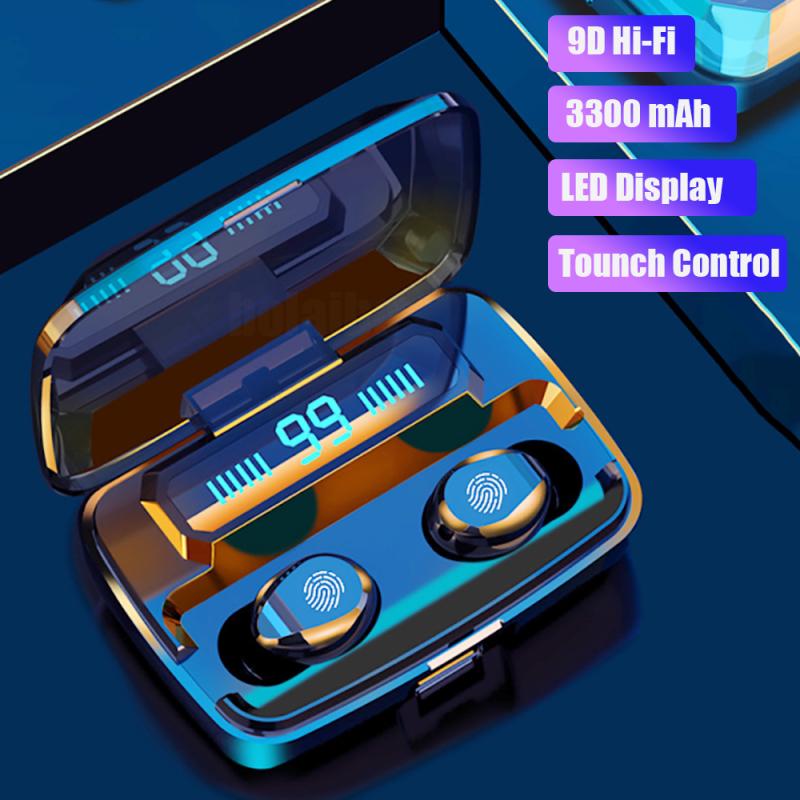 Buy F9 TWS Bluetooth Earphone Wireless Headset Stereo Bass Sound Touch ...