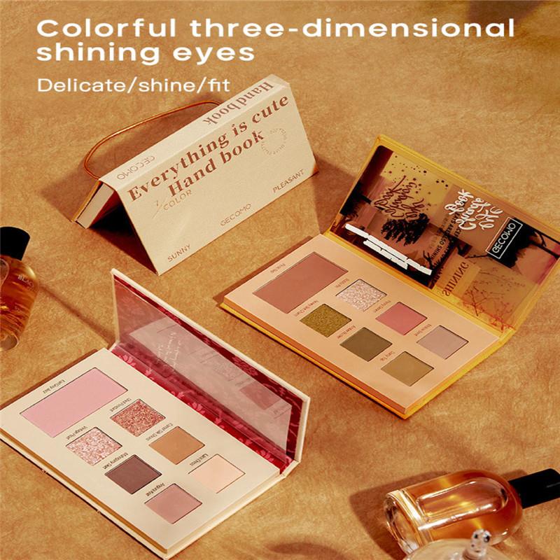 Buy 7 Colors Eye Shadow Matte Eye Shadow Book Blush Butter Honey ...