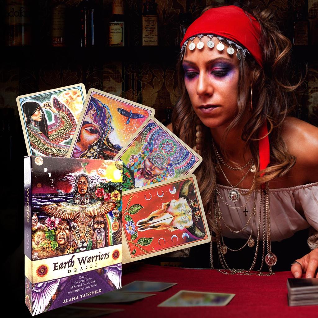 Buy Earth Warriors Oracle Fortune Telling Divination Tarot Deck Family ...