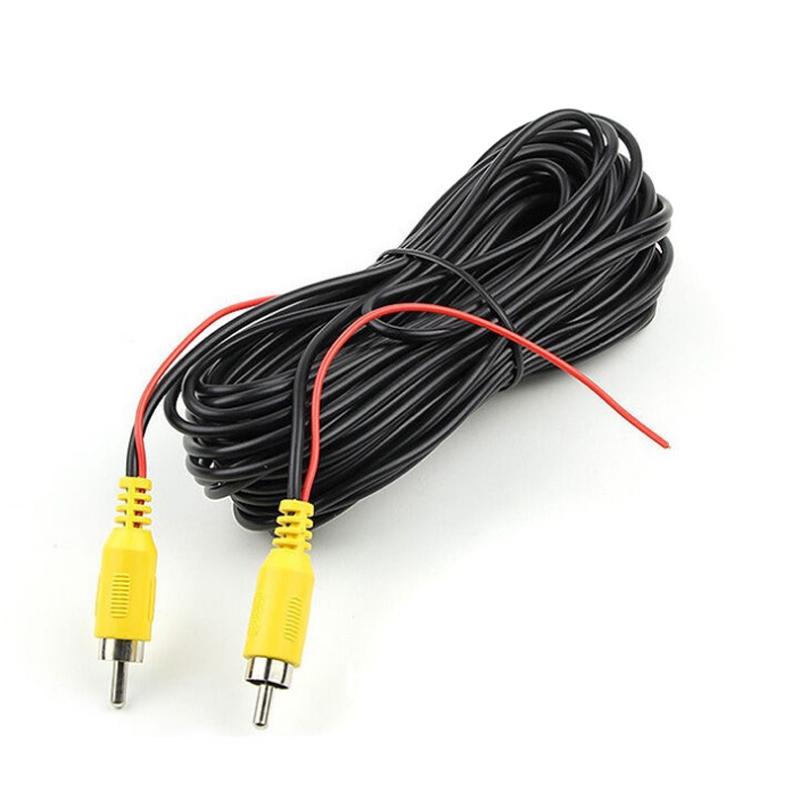 Xtian 12M RCA Video Extension Cable W/Detection Wire For Car Rear View ...