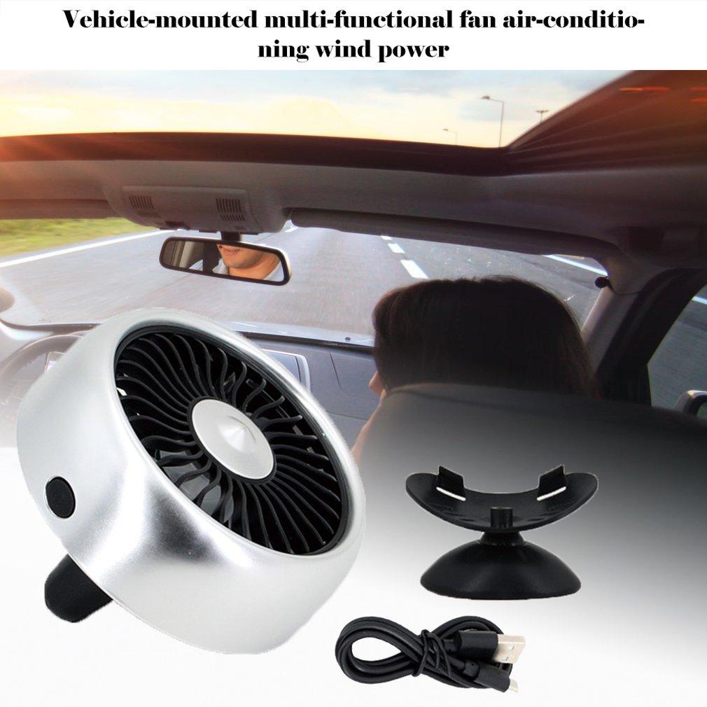 Buy Mini Car Fan Electric Car Fan Dual Head Car Auto Cooling Air ...