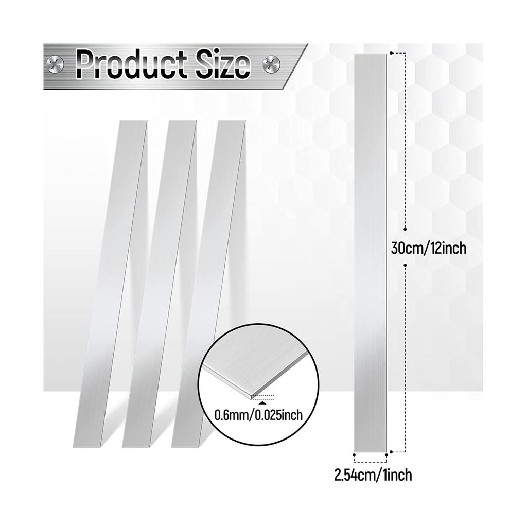 Kaufe 10 Pcs 304 Stainless Steel Strips Stainless Steel Shim Stainless ...