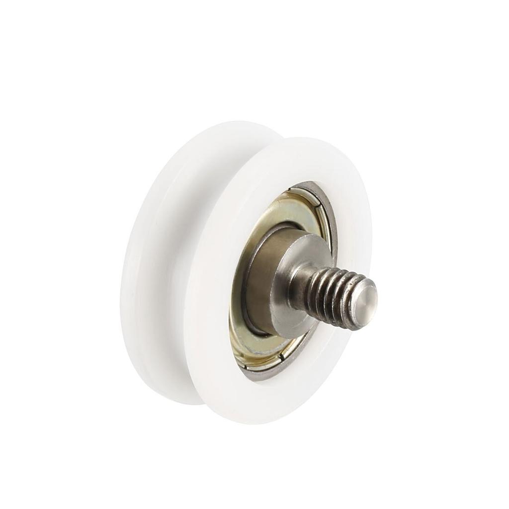 Buy Metal V Groove, Guide Bearing Pulley Rail Ball Wheel White-2.5mm ...
