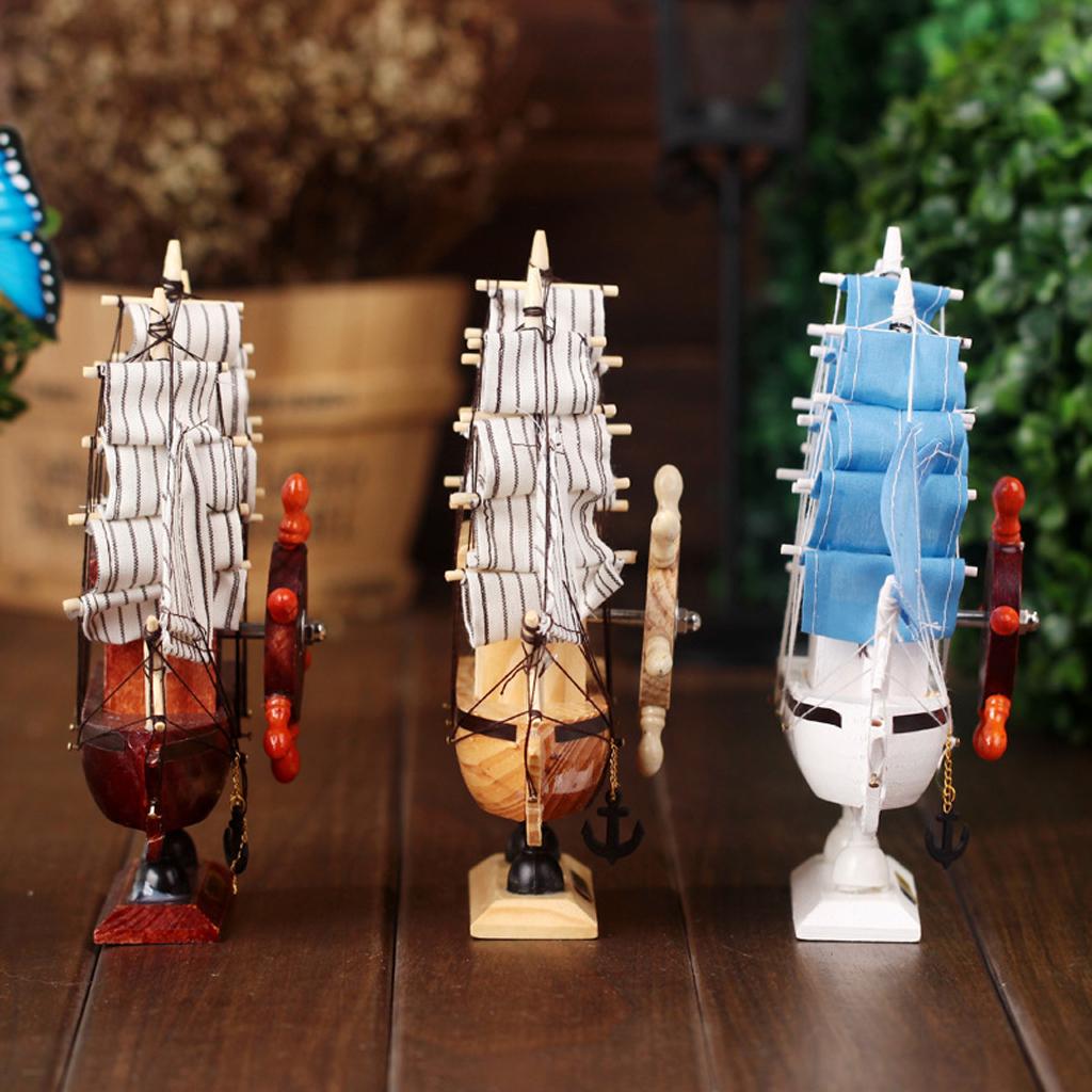 Buy Nautical Style Music Box, Sailboat Box Model Home Decor Gift at ...