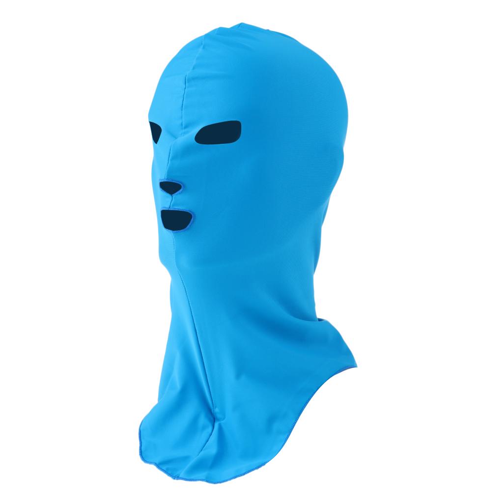 Buy Swimming Cap Sunblock UV Protection Full Face Mask Head Neck Cover ...