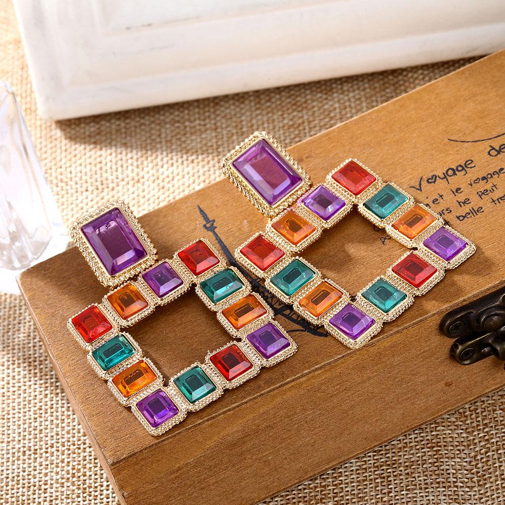 Block Earrings Vintage Earring for Sexy Girl Nightclub uygun fiyatlı ...