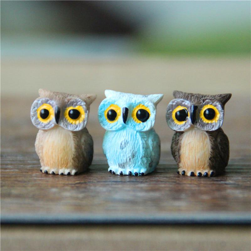 Cheap Cute Owl Bird Mini Miniature Fairy Garden Home Decoration Houses ...