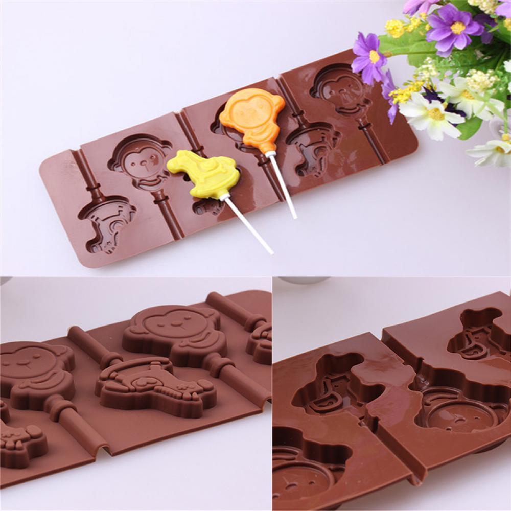 Cute Cartoon Tool Decoration Trojan Lollipop Monkey-shape Candy ...