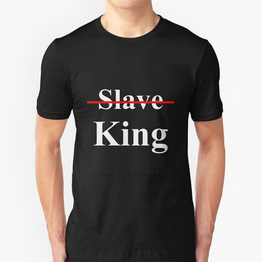 Buy King Not A Slave Sleeve Short T Shirt Streetswear Harajuku Summer High Quality T-Shirt Tops ...