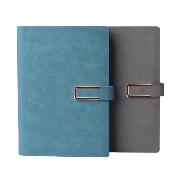 Buy Business Notepad Simple Leather Buckle Loose-leaf Notebook Office ...