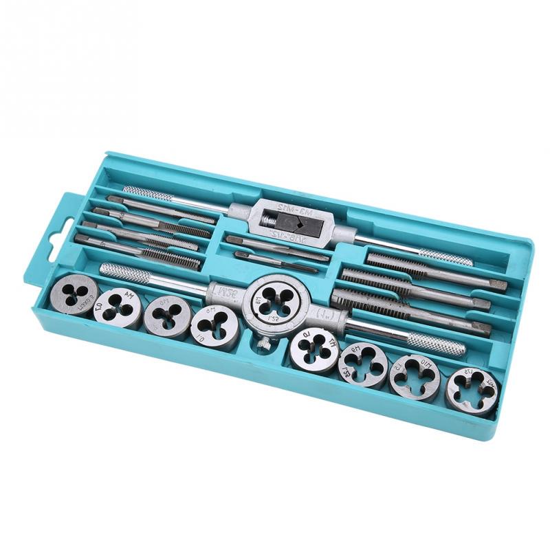 Buy 20pcs Taps and Dies Set M3~M12 Screw Thread & Tap Wrench & Die Wrench Hand at affordable ...