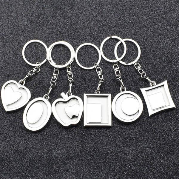 Buy Fashion Love Keychain Photo Frame Couple Keychain Square Photo ...