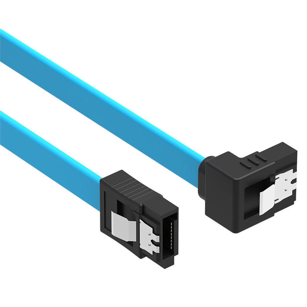 Buy 0.5M Blue Right Angle High Speed Data Cable SATA3 3.0III 6GB/s at ...