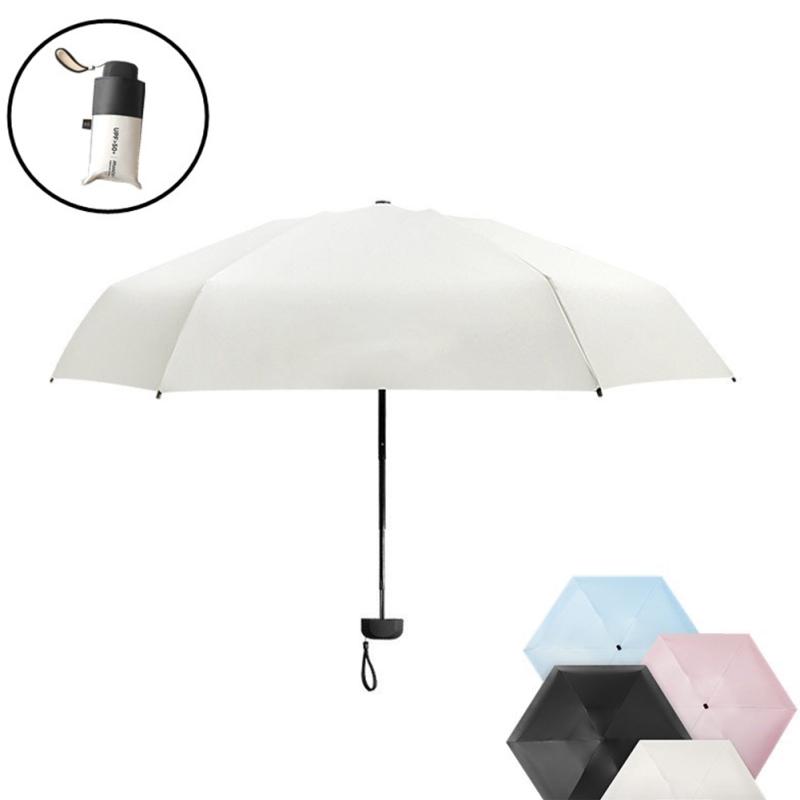 Buy Sunscreen Ultraviolet-proof 5 Folding Umbrella with Flat Handle at ...