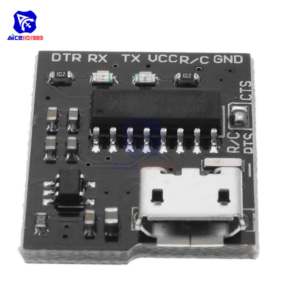 WeMos CH340G Breakout 5V/3.3V Micro USB to Serial Module for Arduino ...