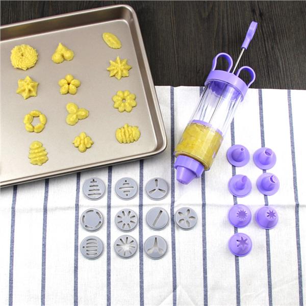 Buy Cookie Maker Press Gun Kit Multictional Comfort Grip Cookie Press ...