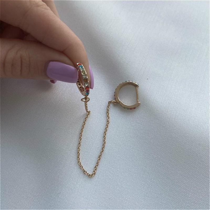 Buy 1 Pcs Fashion Circle Ear Cuff Retractable Earrings for Women Men ...