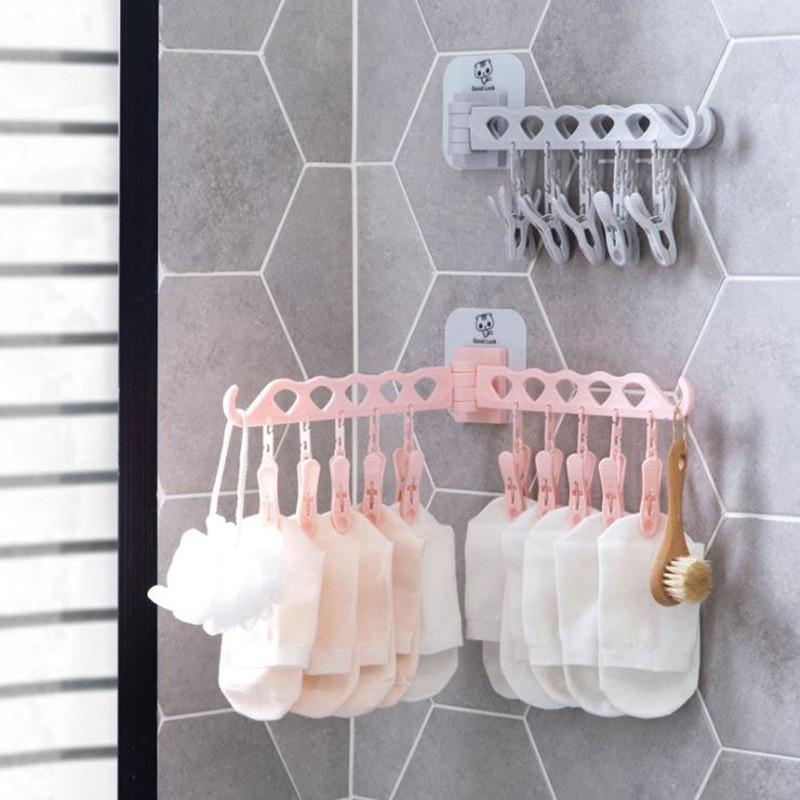 Buy Kitchen Bathroom Wall Hanging Creative Foldable Stoarge Rack ...