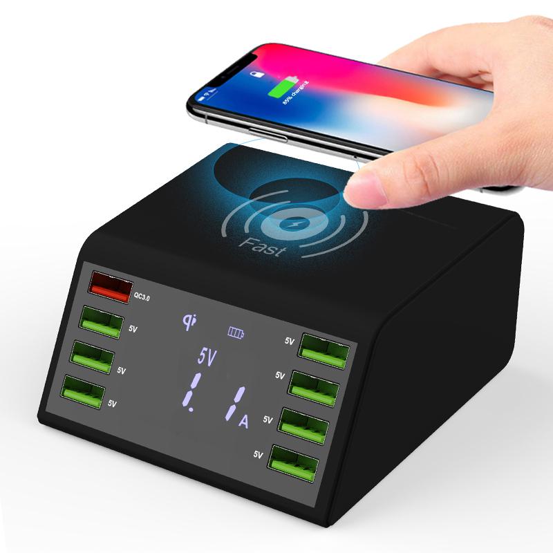 Buy 8-Port USB Mobile Phone Smart Charger Digital Display Built-in IC ...