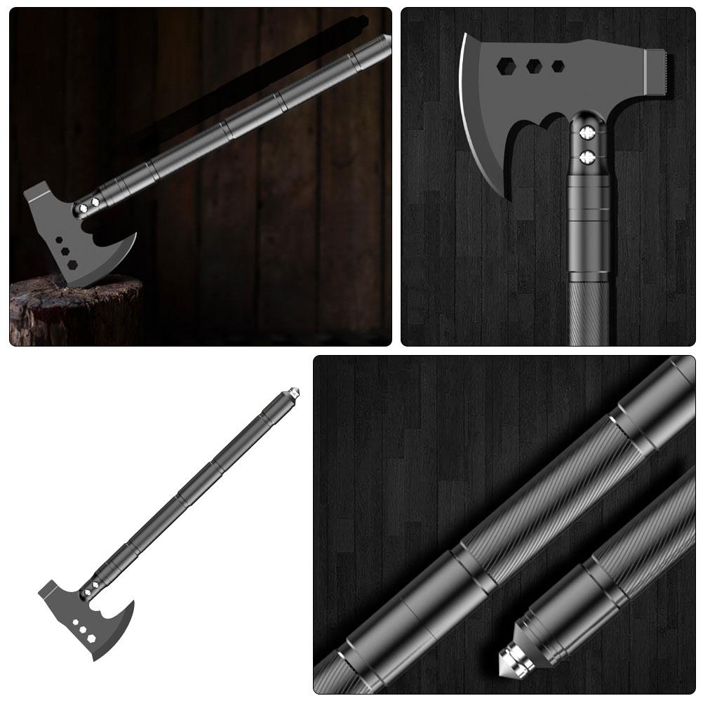 Buy 1 Set Folding Multi-purpose Outdoor Axe Kit Hard Outdoor Axe Safety ...
