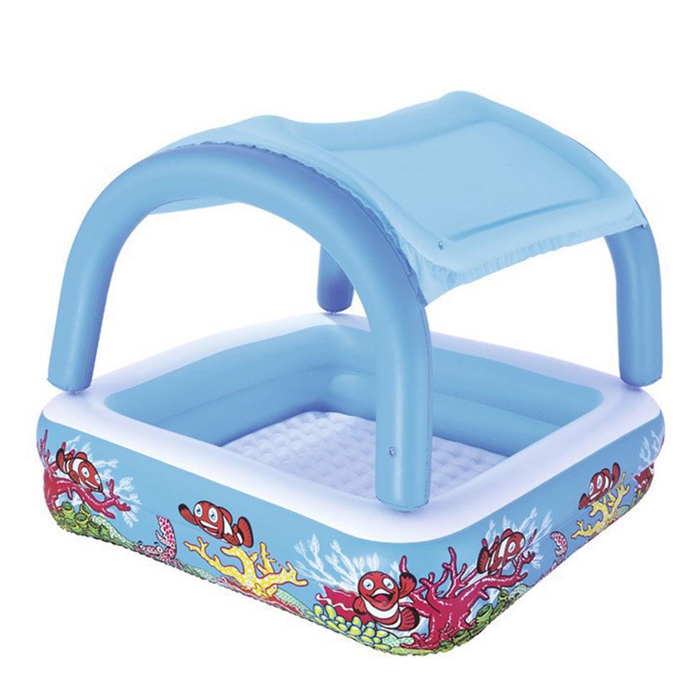 Cheap Children Paddling Pool with Removable Awning Harmless Thickened ...