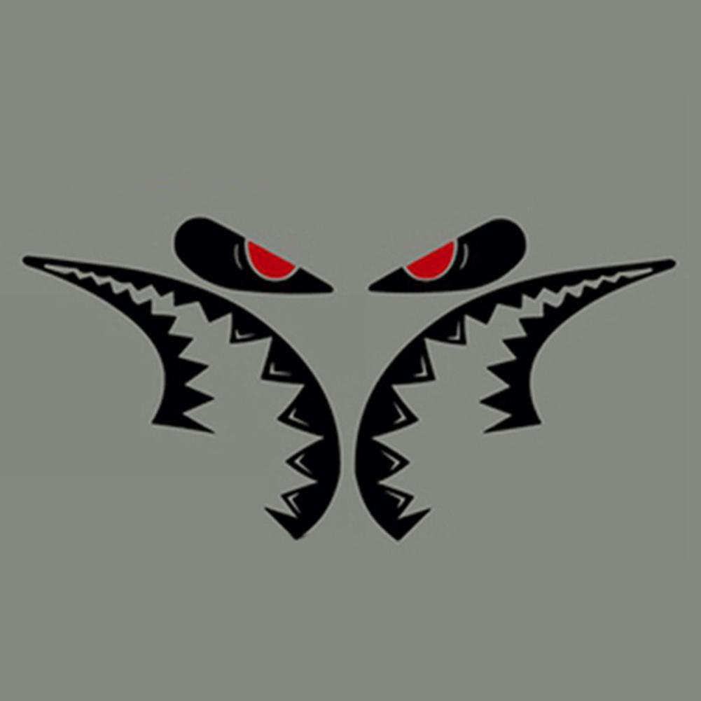 Buy Bike Stickers Shark Eyes Print Bicycle Front Frame Top Tube Scratch ...