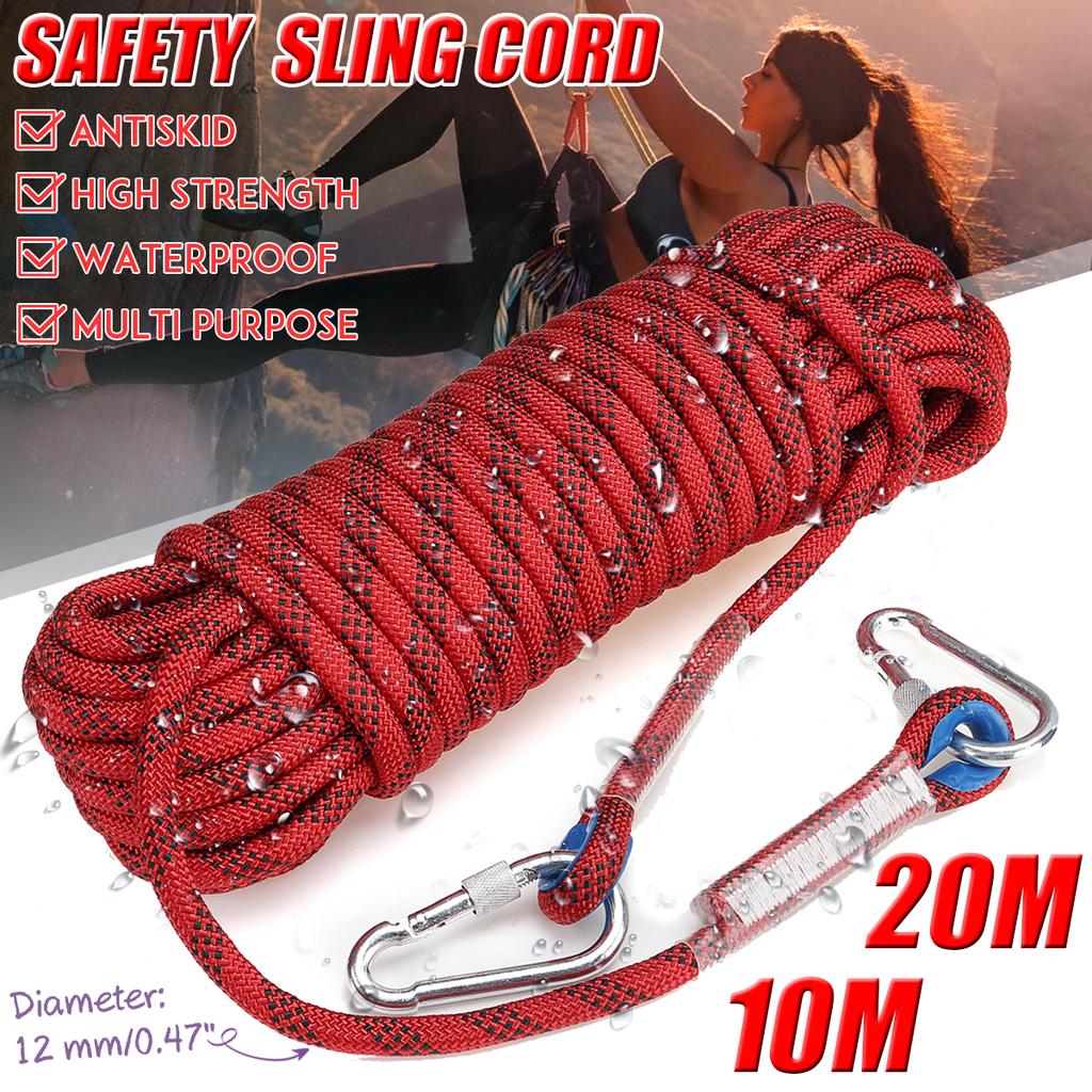 Buy Outdoor Climbing Rope 10/20M High Strength Climbing Safety Rope ...