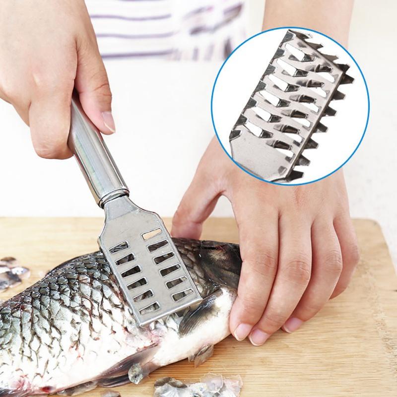 1 Pcs Kitchen Tools Manual Fish Scaler Fishing Scalers Fish Cleaning ...