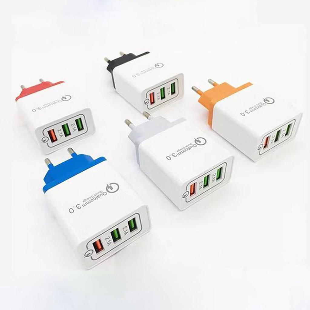 Buy Electronic Town Qc3.0 Fast Charger 3Usb Multi-Port 5V/9V/12/ Smart ...