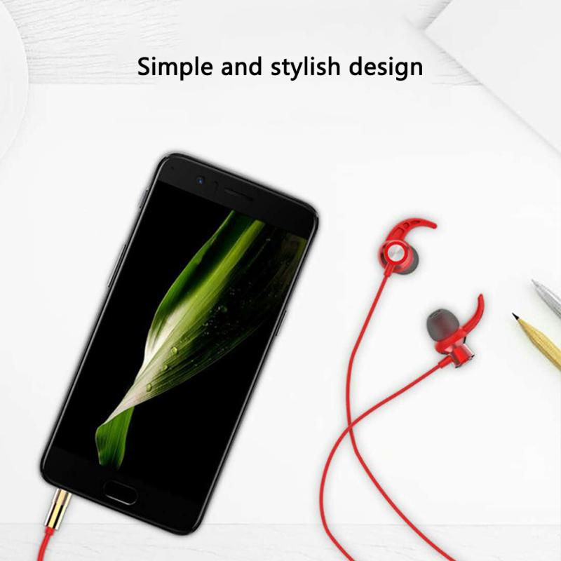 Buy Portable Wired Headphones In-ear Noise Reduction Wire-controlled ...