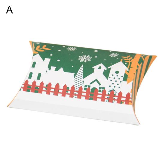 Buy 10Pcs Christmas Pillow Candy Box Christmas Element Family New Year ...