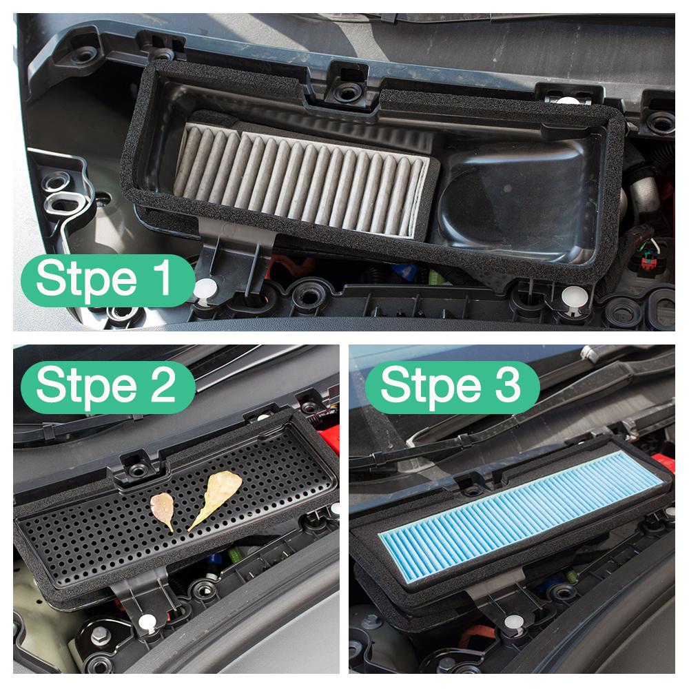 For Tesla Model 3 2023 Car Intake Air Filter Melt Blown Fabric Air Flow ...