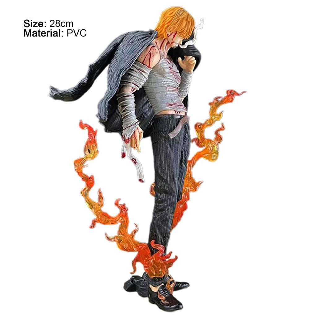 Vinsmoke Sanji Figürleri Pas geçirmez Anti-çizik Mikro Dekor 28cm Kanlı ...