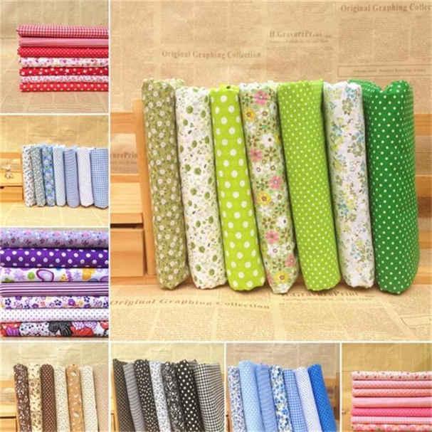 Buy Basic 7Pcs/set 25*25cm Printing Fabric Doll Quilting DIY Patchwork ...
