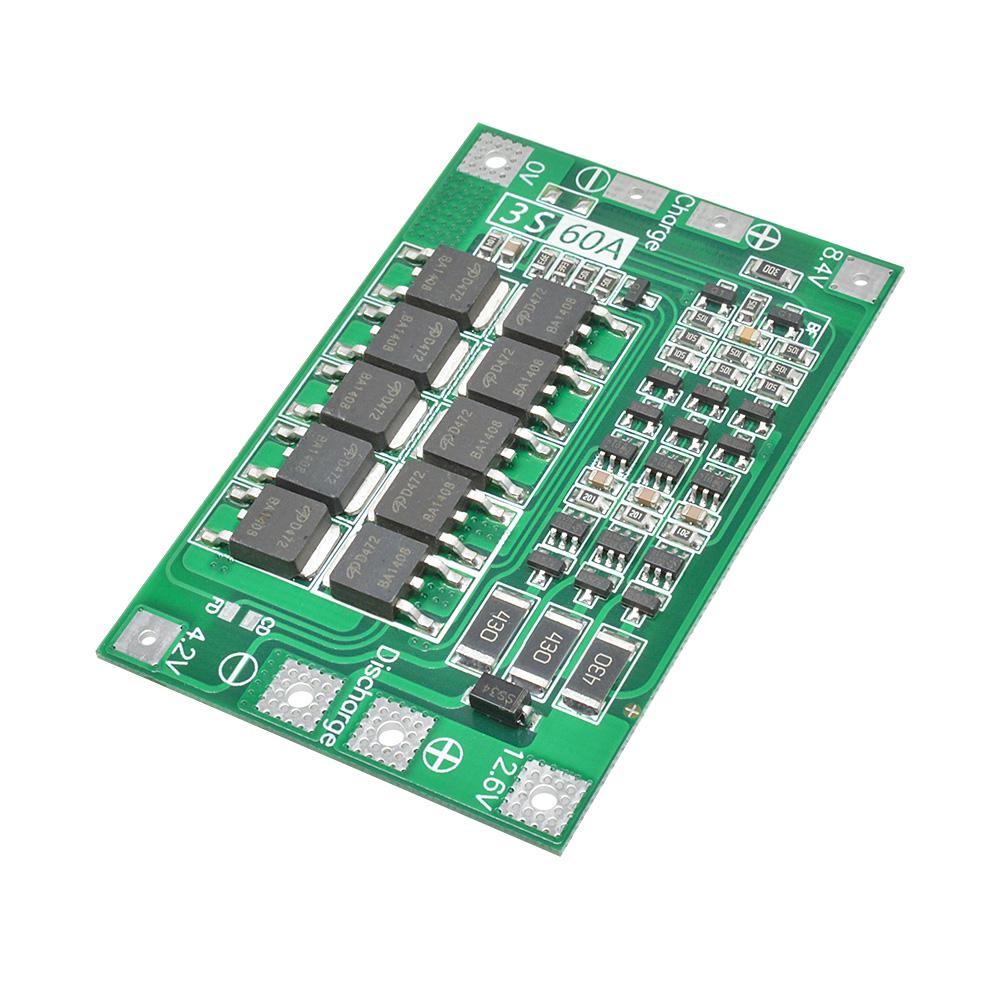 Buy BMS 3S 60A 12.6V Li-Ion LiPo Battery 18650 Charger Balanced ...