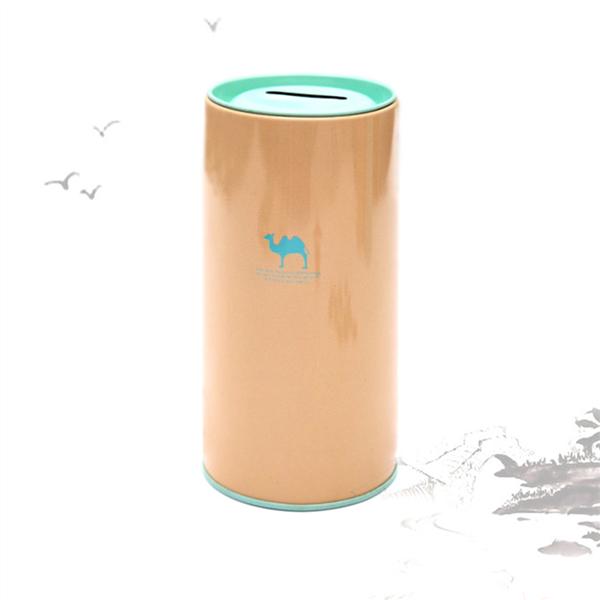 Buy 1pcs Metal Cylinder Piggy Bank Creative Coin Bank Money Holder ...